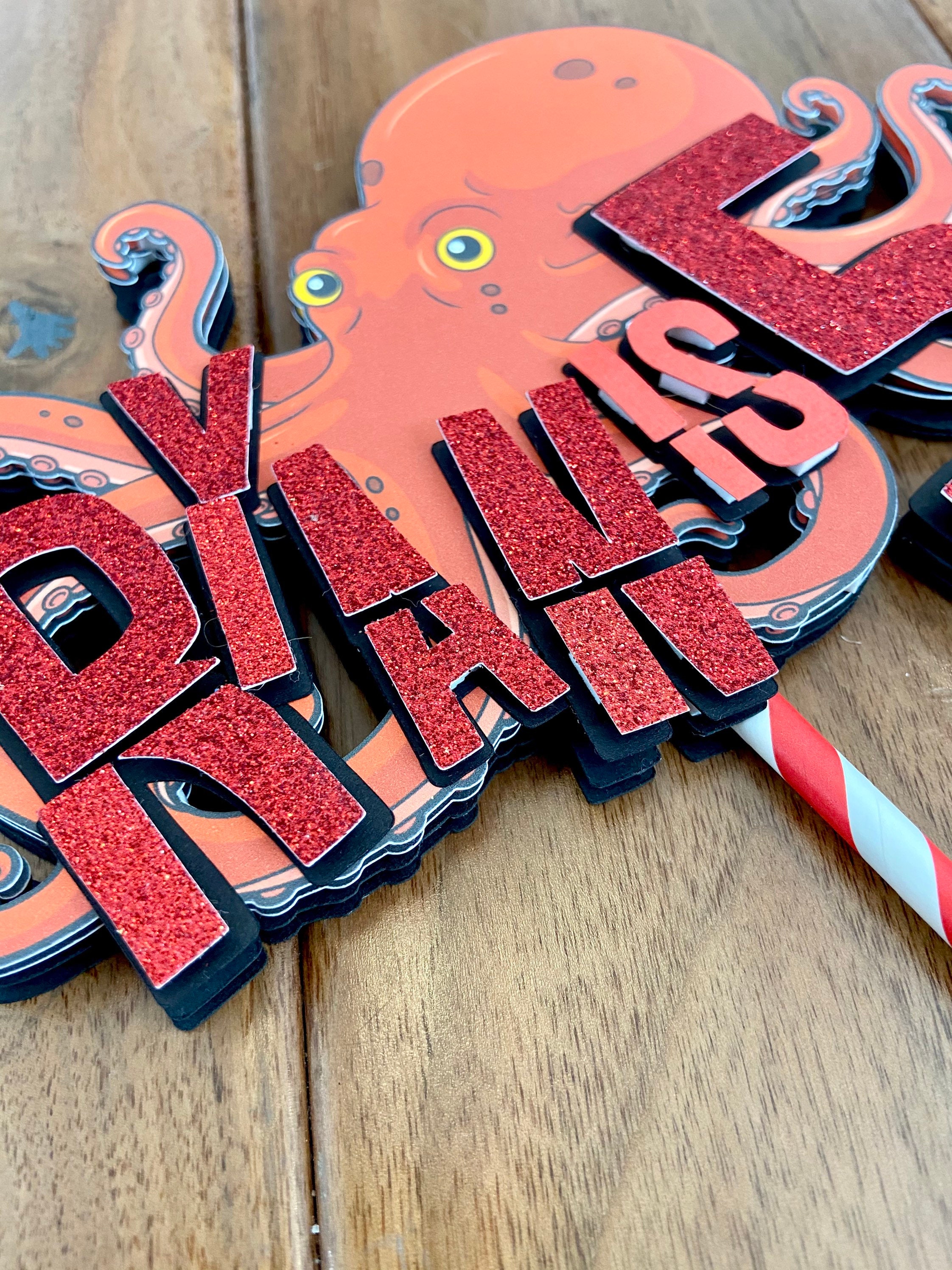 Kraken cake topper/Octopus cake topper/Sea Creature cake | Etsy