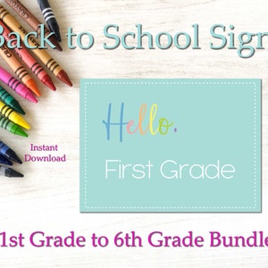 Back to School Sign/first Day of School Sign/ Hello Preschool 1st 2nd ...