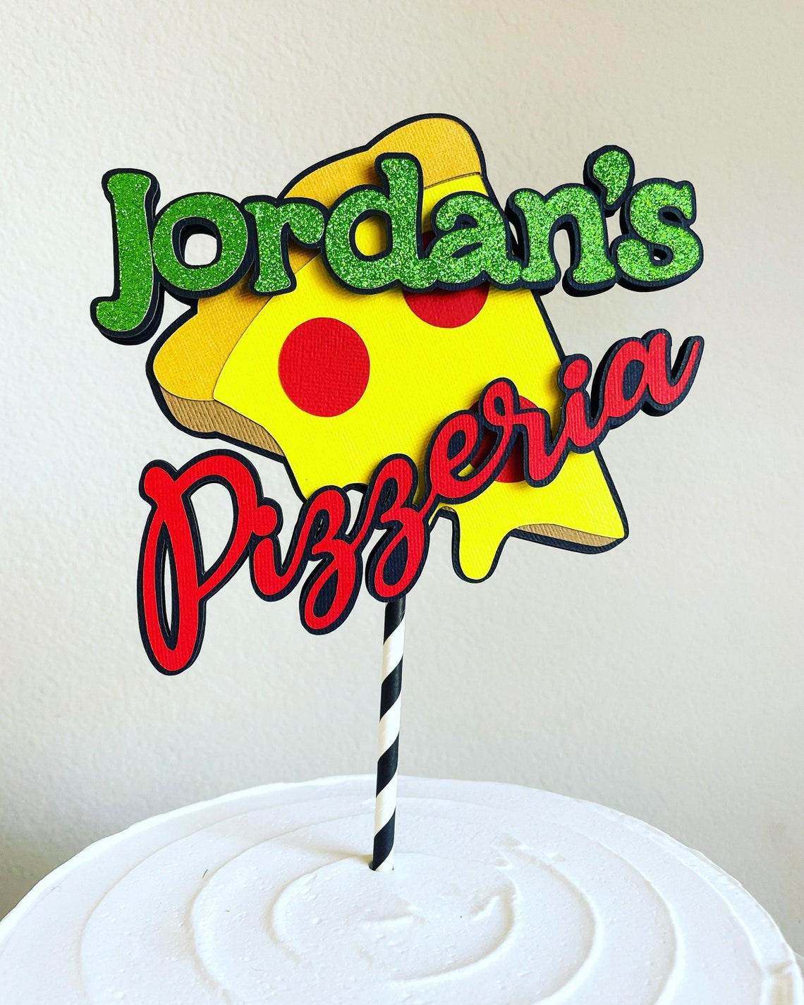 Pizza Party Cake Topper/make Your Own Pizza Party - Etsy