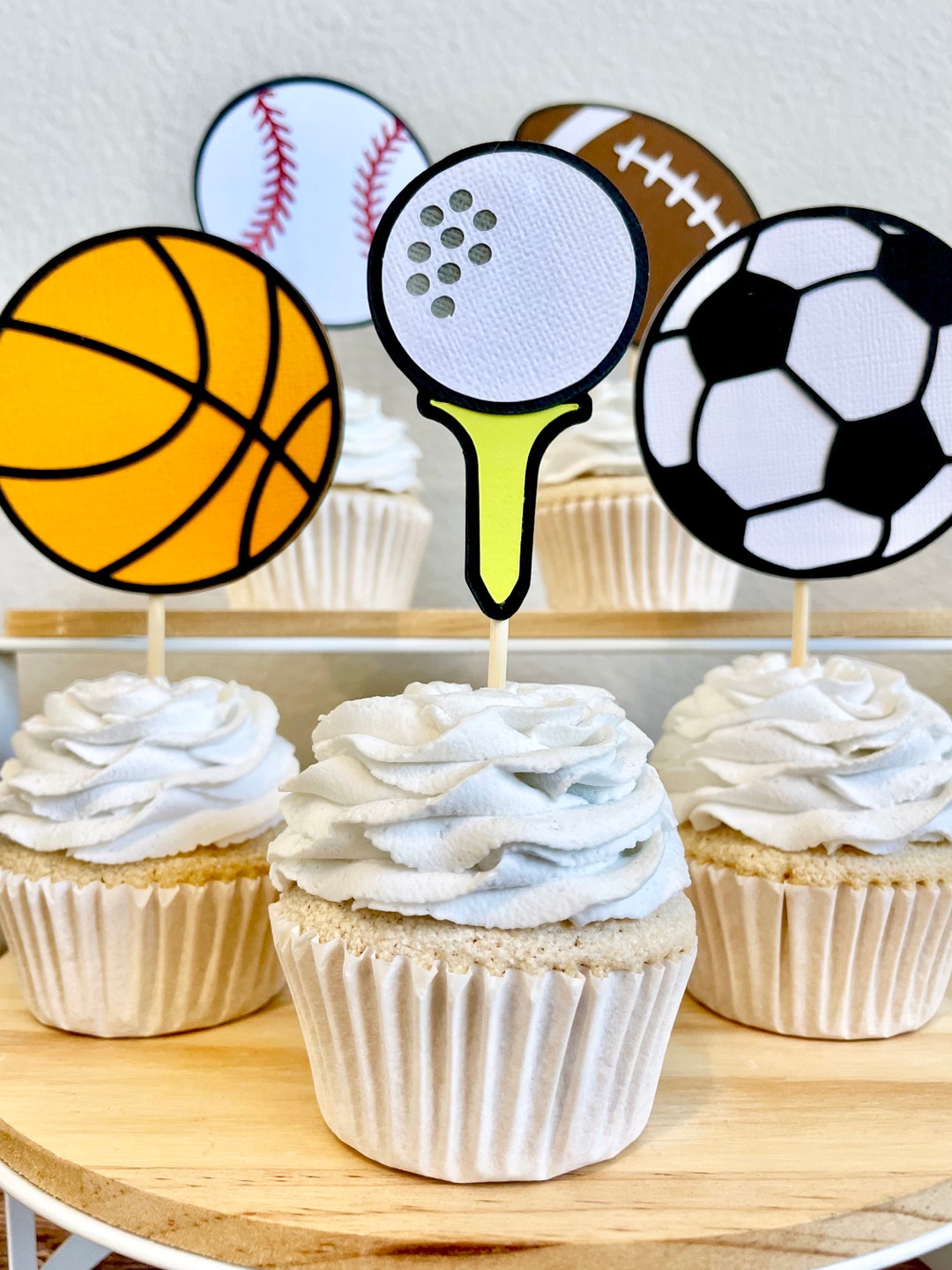 Sports Cupcake Toppers/rookie of the Year/all Star Party - Etsy