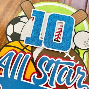 All Star Cake Topper/sports Cake Topper/ - Etsy