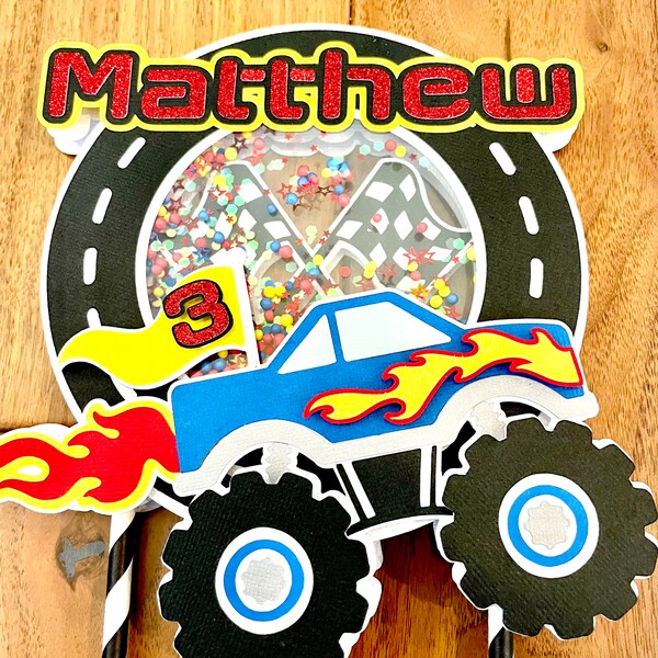 Monster Truck Cake Topper - Etsy
