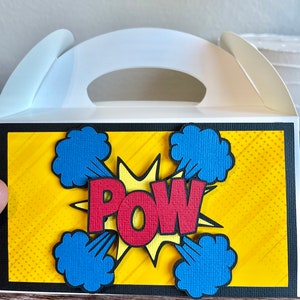 Comic Book Favor Boxes/comic Pow/comic Book Treat Box/superhero ...