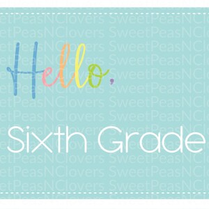 Back to School Sign/first Day of School Sign/ Hello Preschool 1st 2nd ...