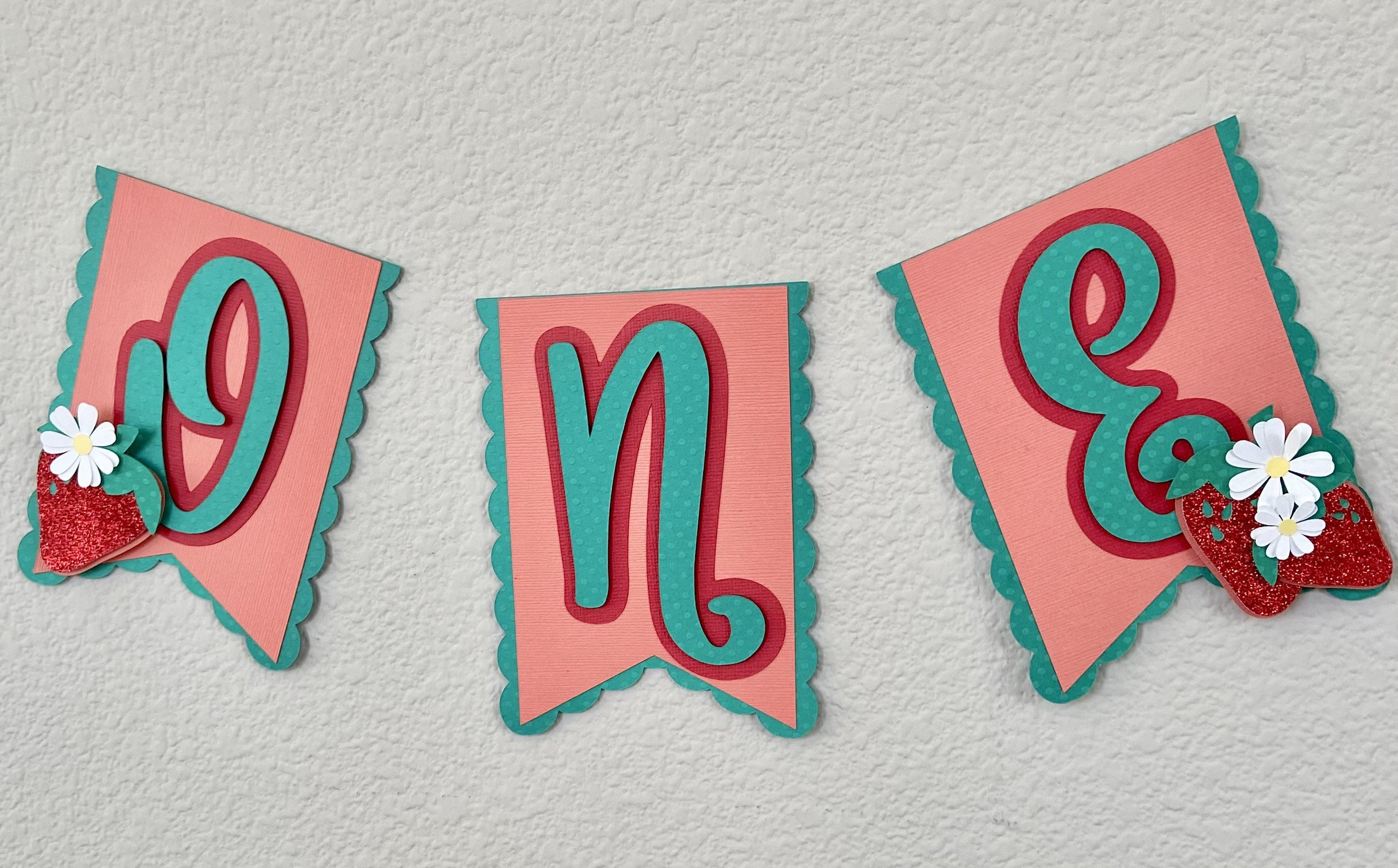 Sweet One Banner High Chair Banner/strawberry High Chair - Etsy