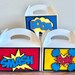Comic Book Favor Boxes/comic Pow/comic Book Treat Box/superhero ...