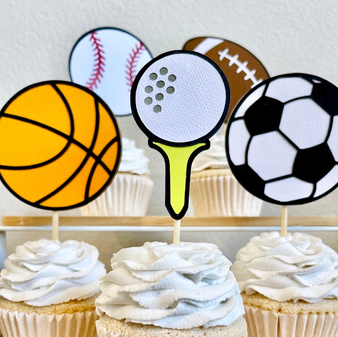 Sports Cupcake Toppers/rookie of the Year/all Star Party - Etsy