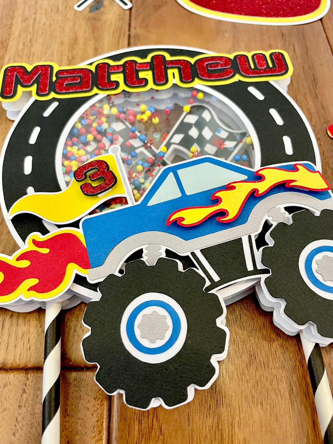 Monster Truck Cake Topper/monster Jam Cake Topper/monster - Etsy