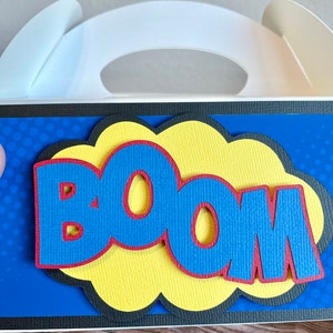 Comic Book Favor Boxes/comic Pow/comic Book Treat Box/superhero ...