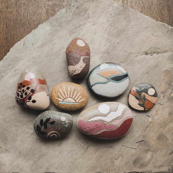 Hand Painted Rock - Etsy