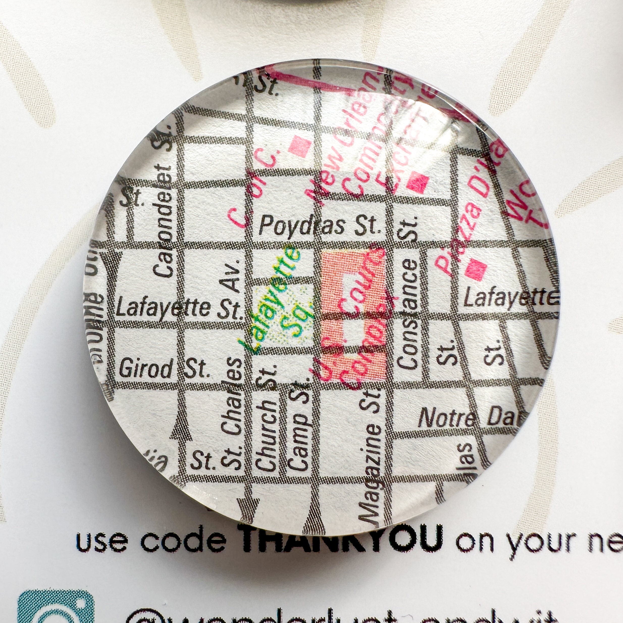 Louisiana State and City Upcycled Map Magnets. Set of 4 Travel Magnets ...