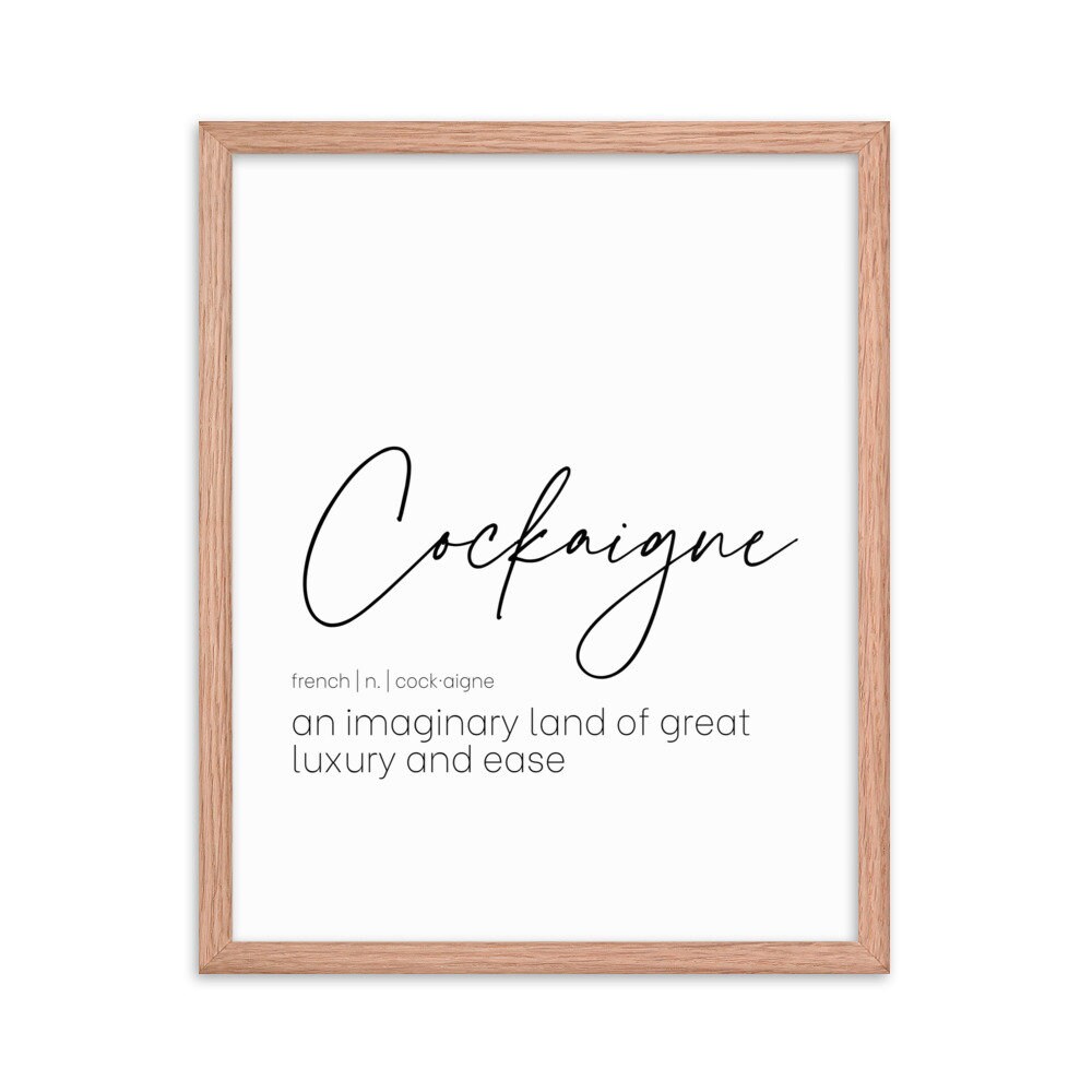 Cockaigne Printable Travel Words and Definition - Etsy