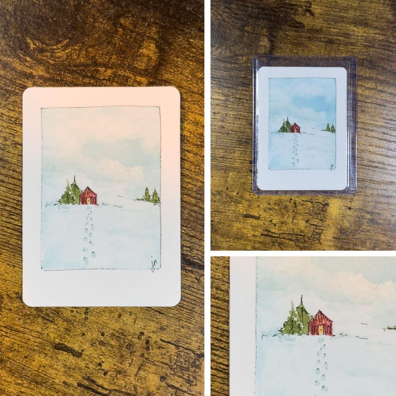 Landscape ACEO Art Cards – Original Mini Watercolor Scenes – Nature Art ...