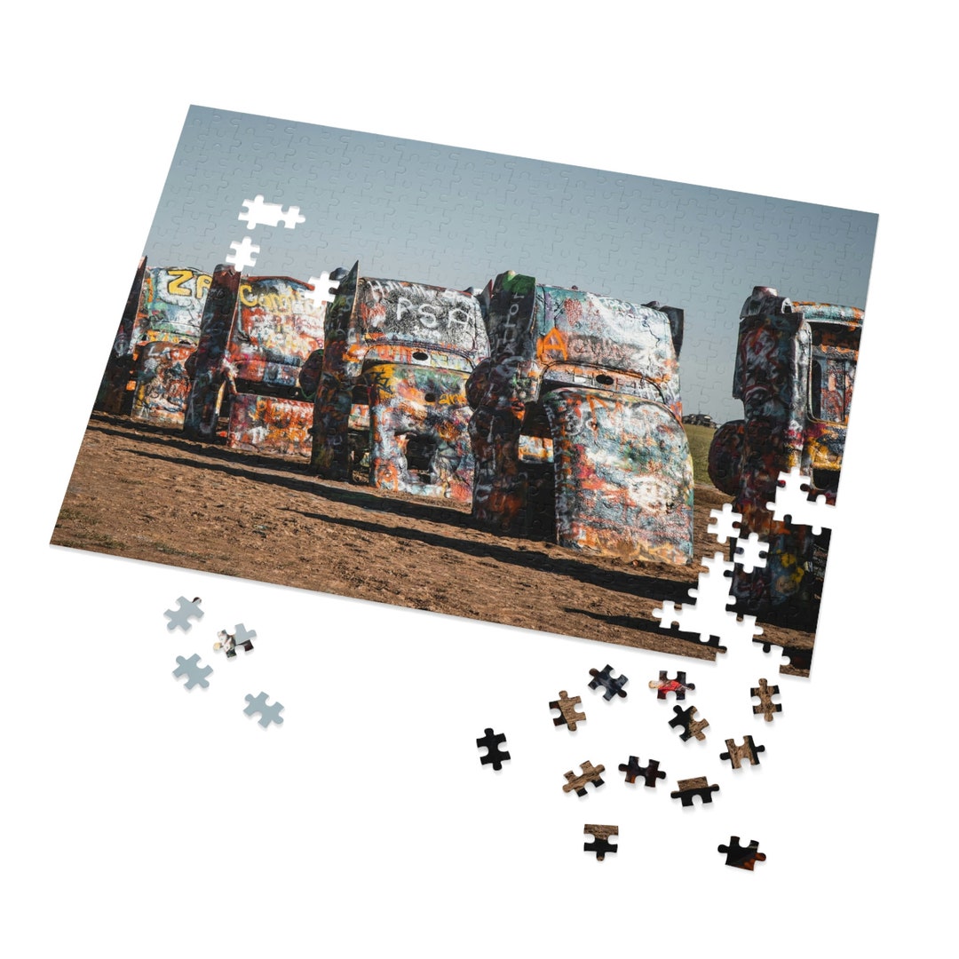 Cadillac Ranch, Texas Jigsaw Puzzle, Puzzle Gifts, Puzzle Lover ...