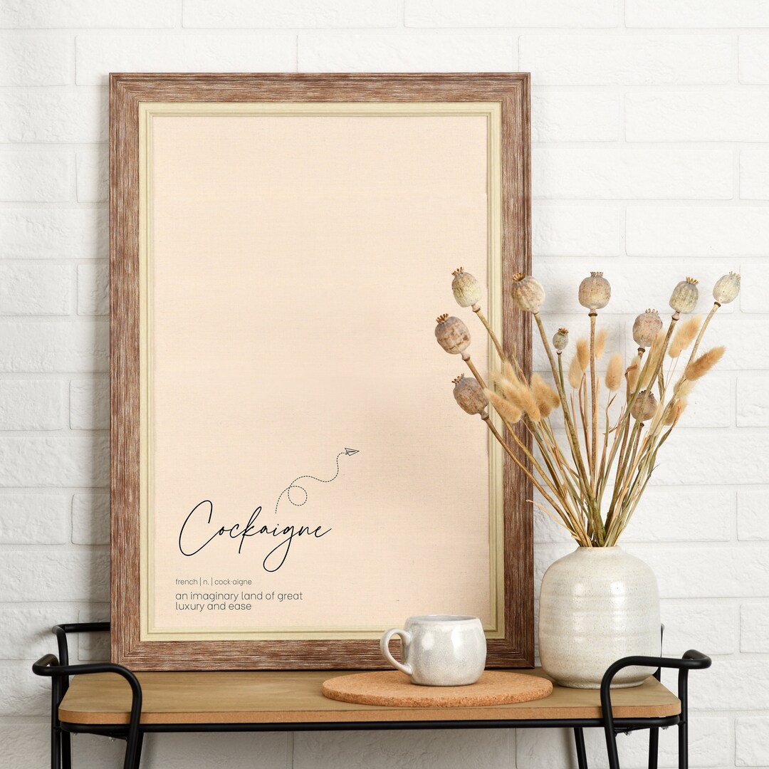 Cockaigne Printable Travel Words and Definition. Typography Artwork ...