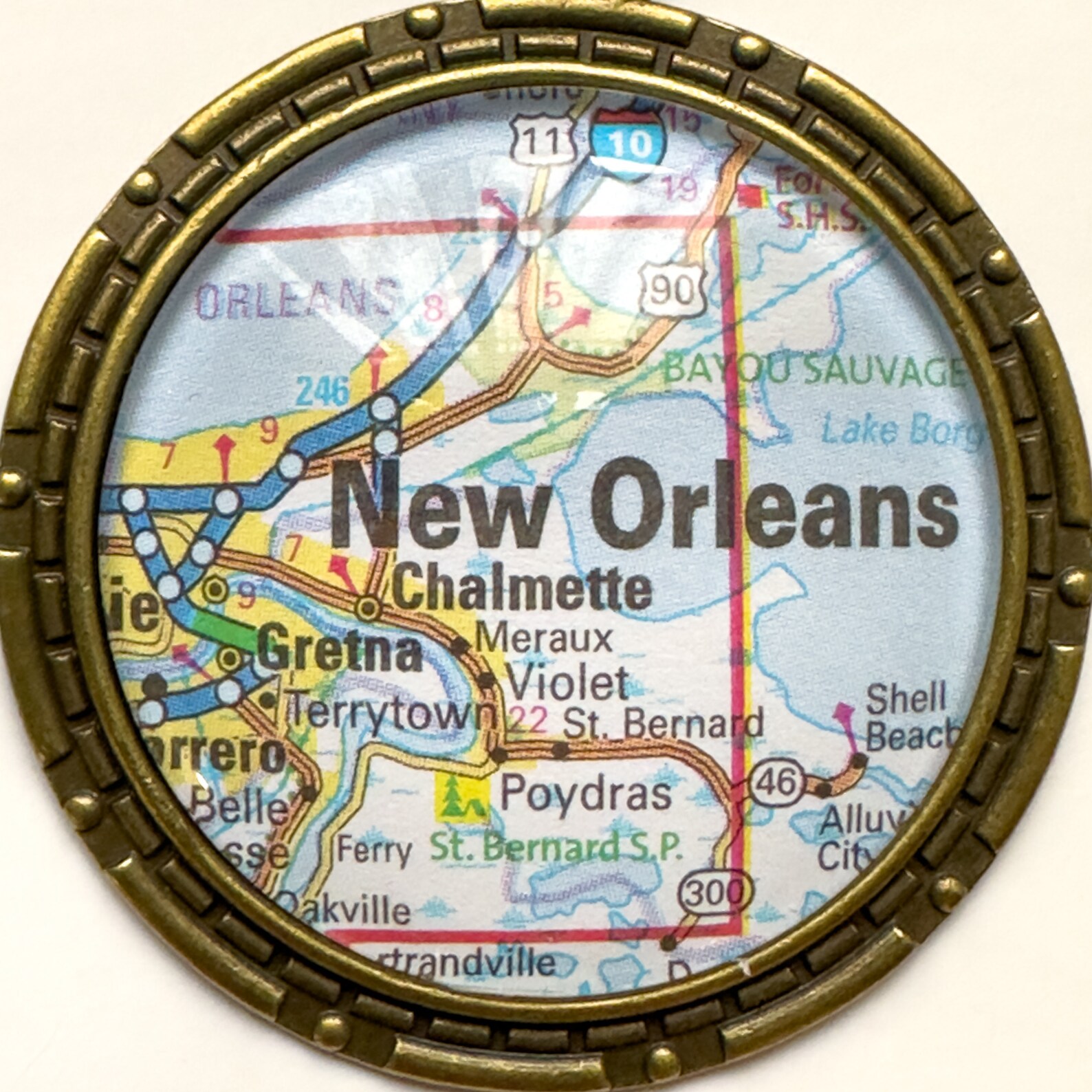 Upcycled US City Map Christmas Ornament, Last Minute Gift, Travel ...