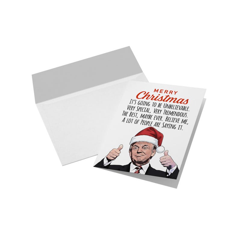Funny Trump Christmas Card - Holiday Card 5”x7” - Etsy
