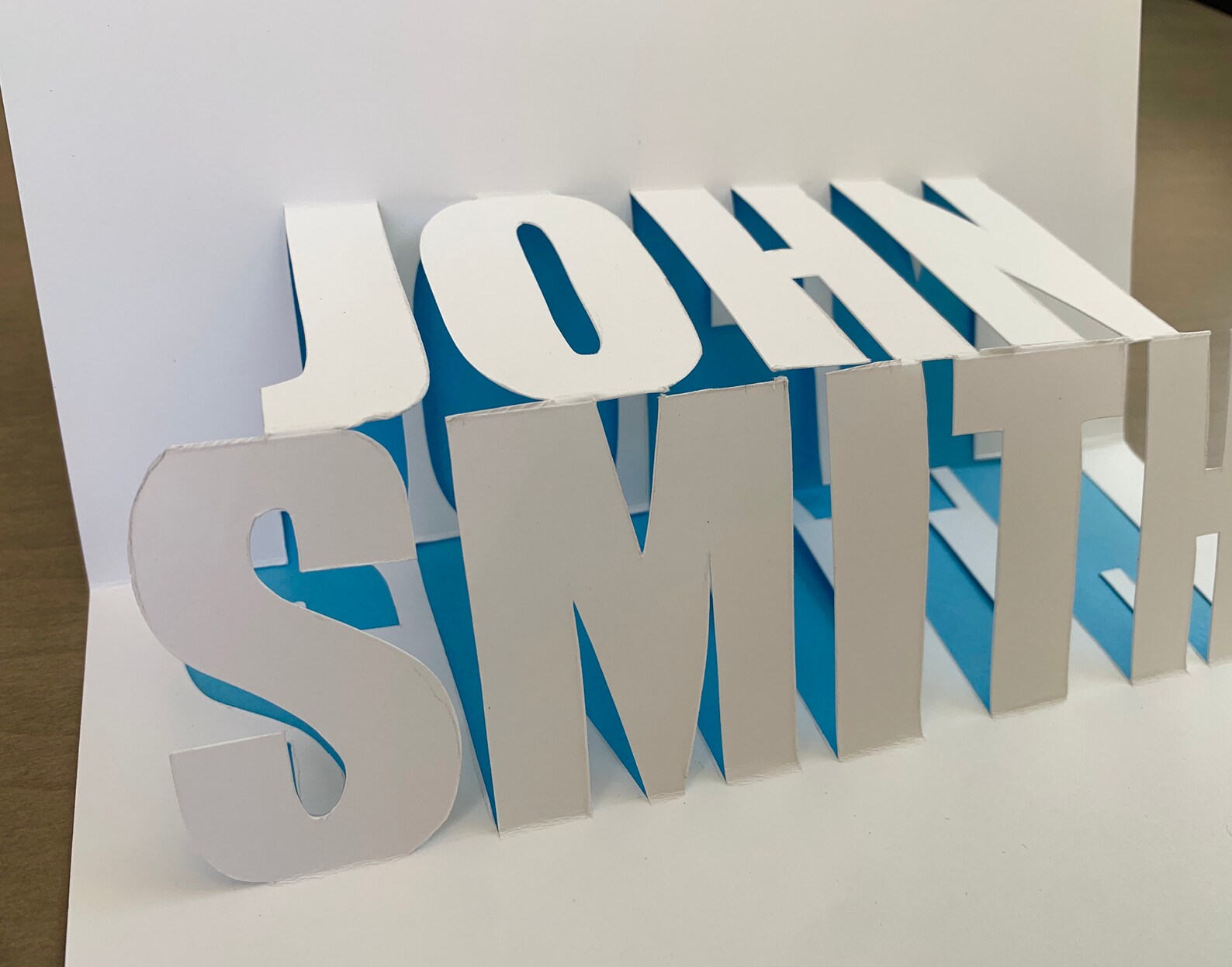 Happy Birthday Pop up Name Card - Etsy