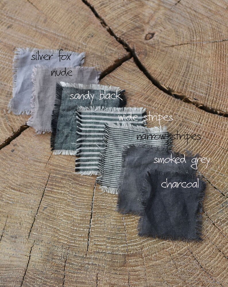 Woman Linen V-neckline Fastened With Strings Top. Rough Edges Linen ...