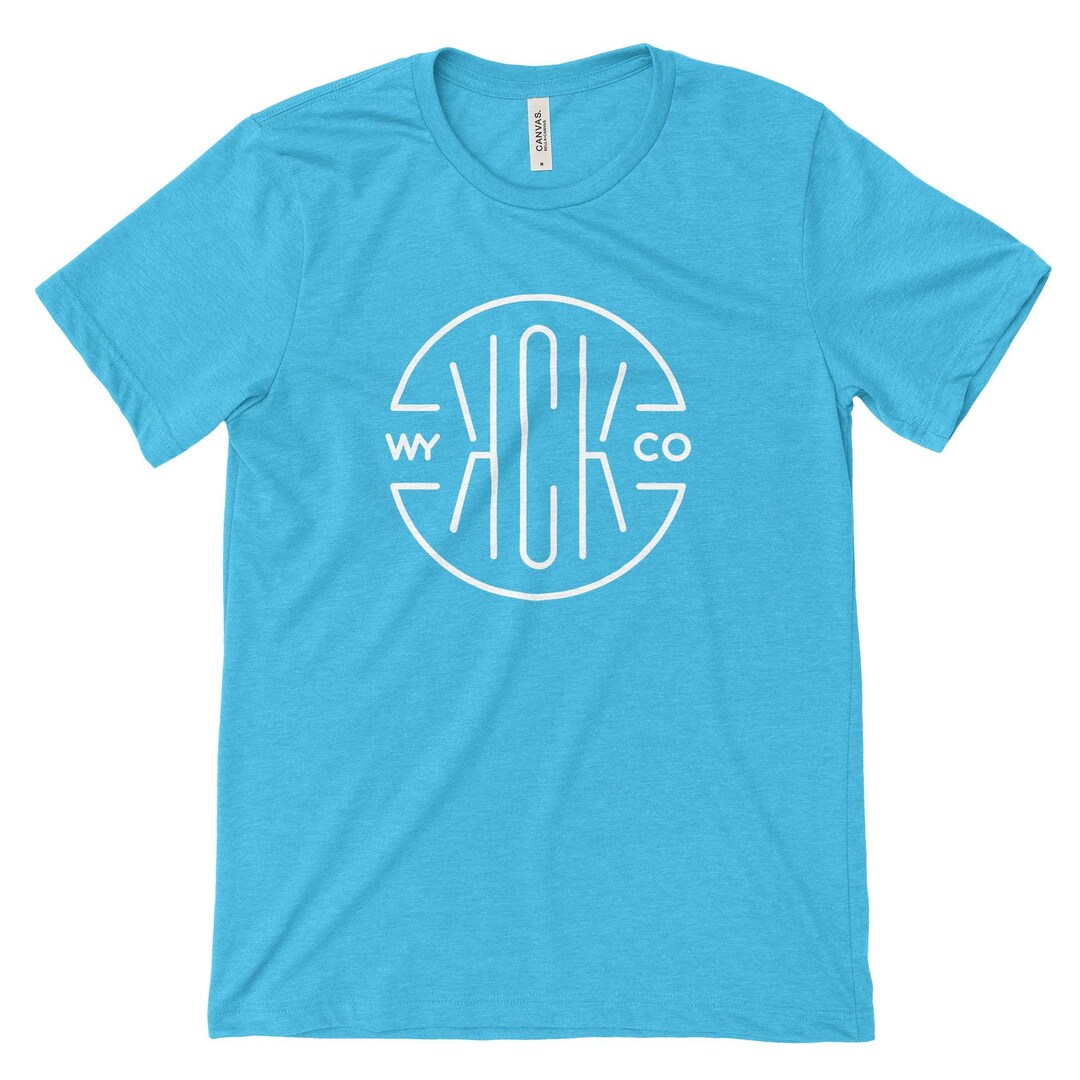 KCK WYCO T-shirt Kansas City, KS Wyandotte County Aqua Unisex Heather ...