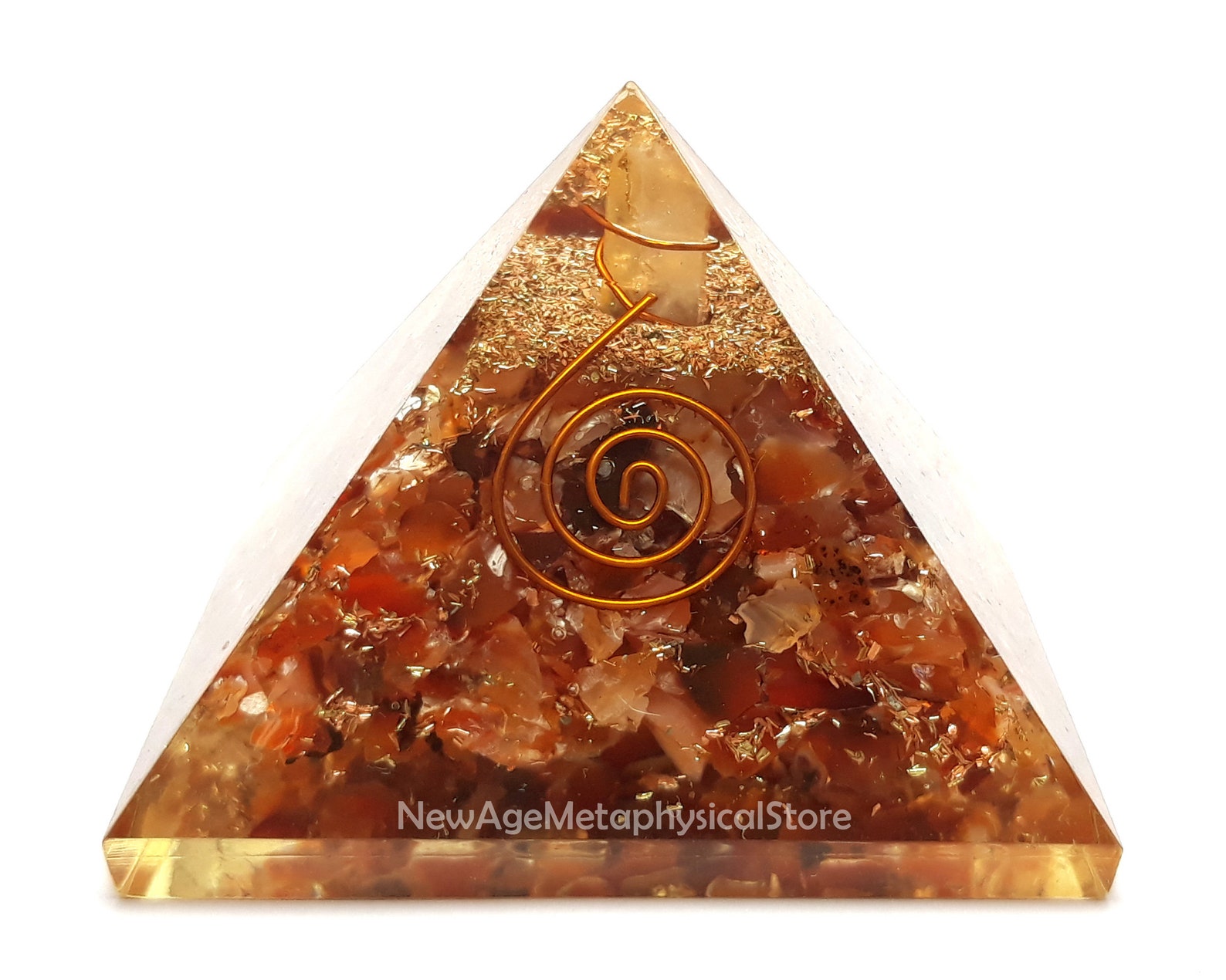 Amethyst Orgone pyramid EMF protection Chakra Crystal 55mm | Etsy