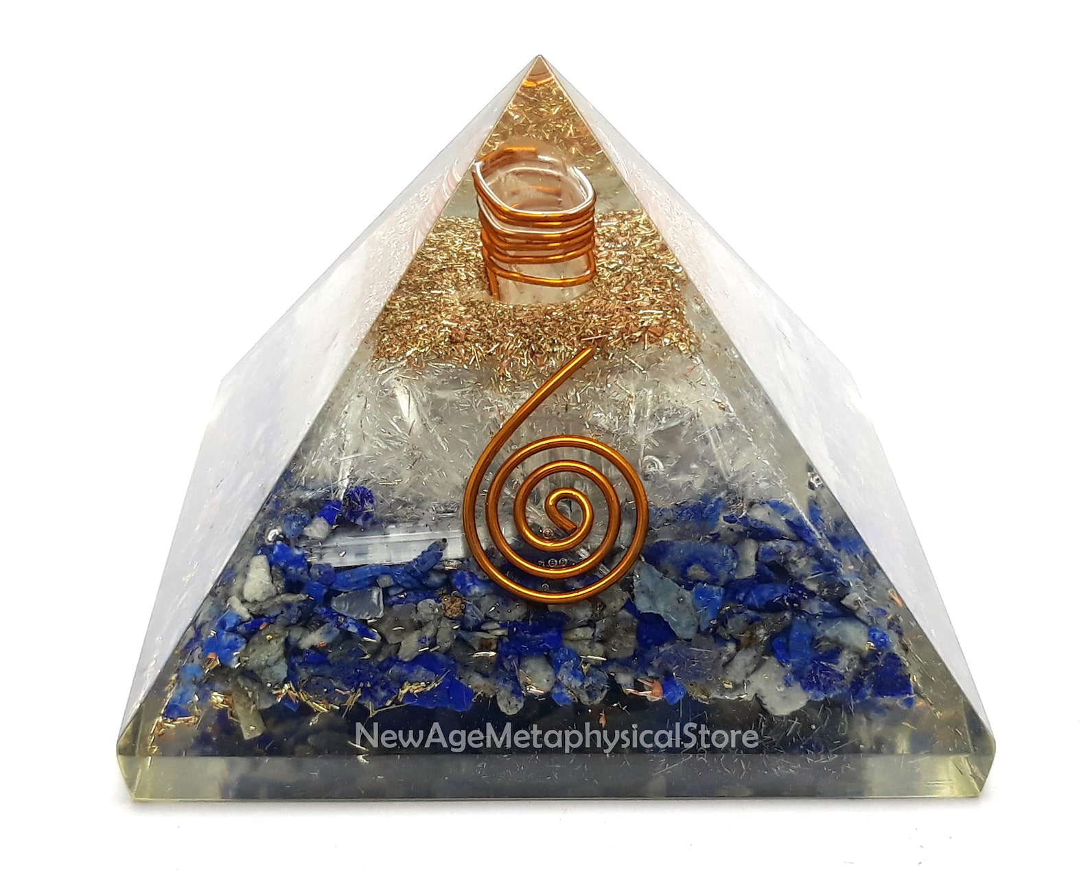 Amethyst Orgone pyramid EMF protection Chakra Crystal 55mm | Etsy