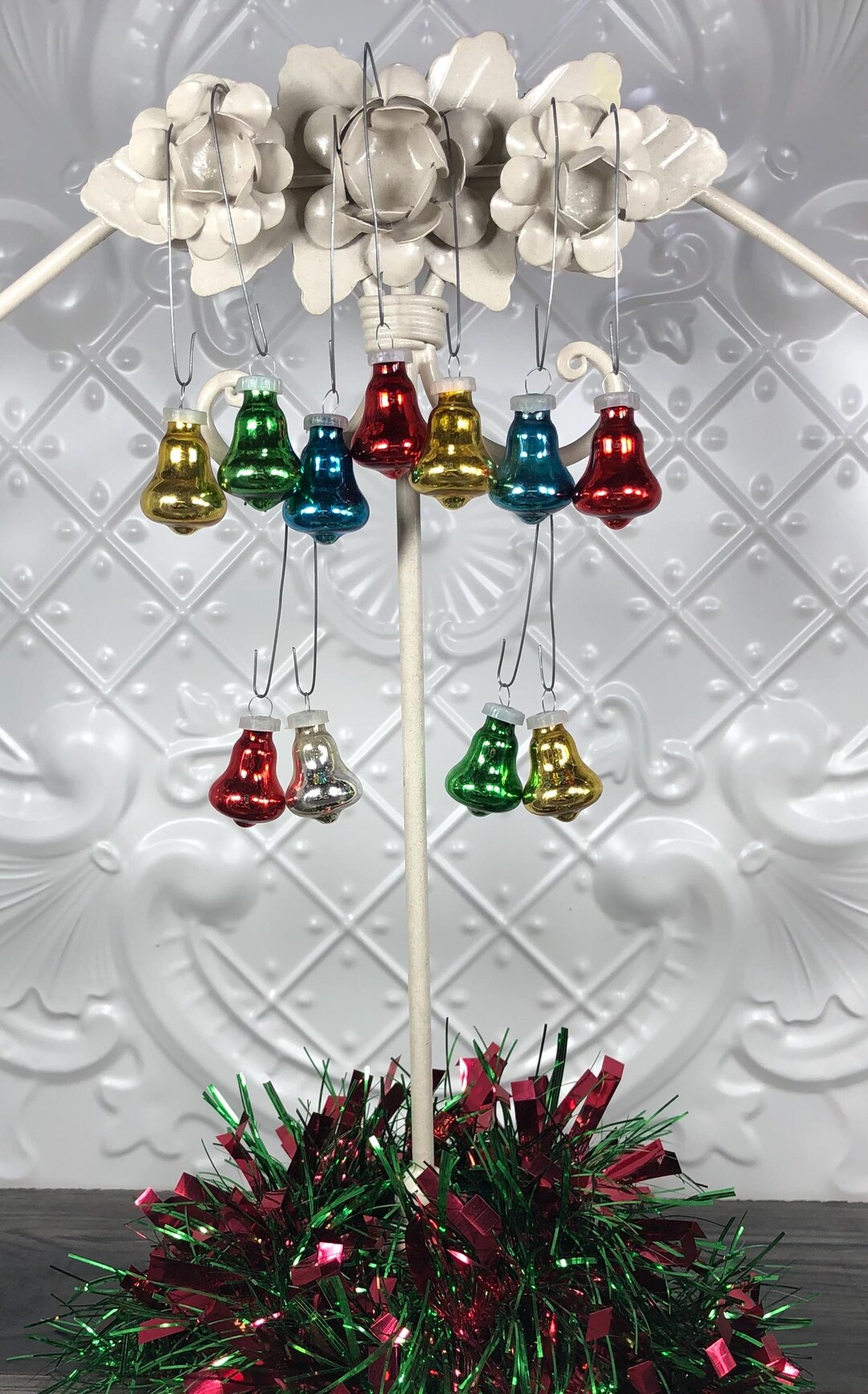 Christmas Miniature Hanging Bells Christmas Tree Ornaments Mercury ...