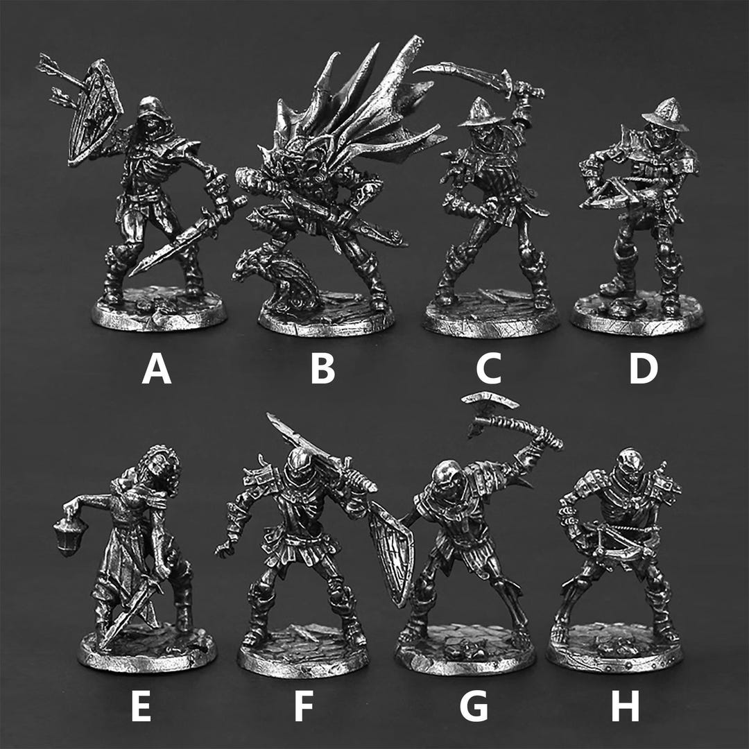 Undead Skeleton Army | Cemetery Guard | Board Game Pieces | Miniature ...