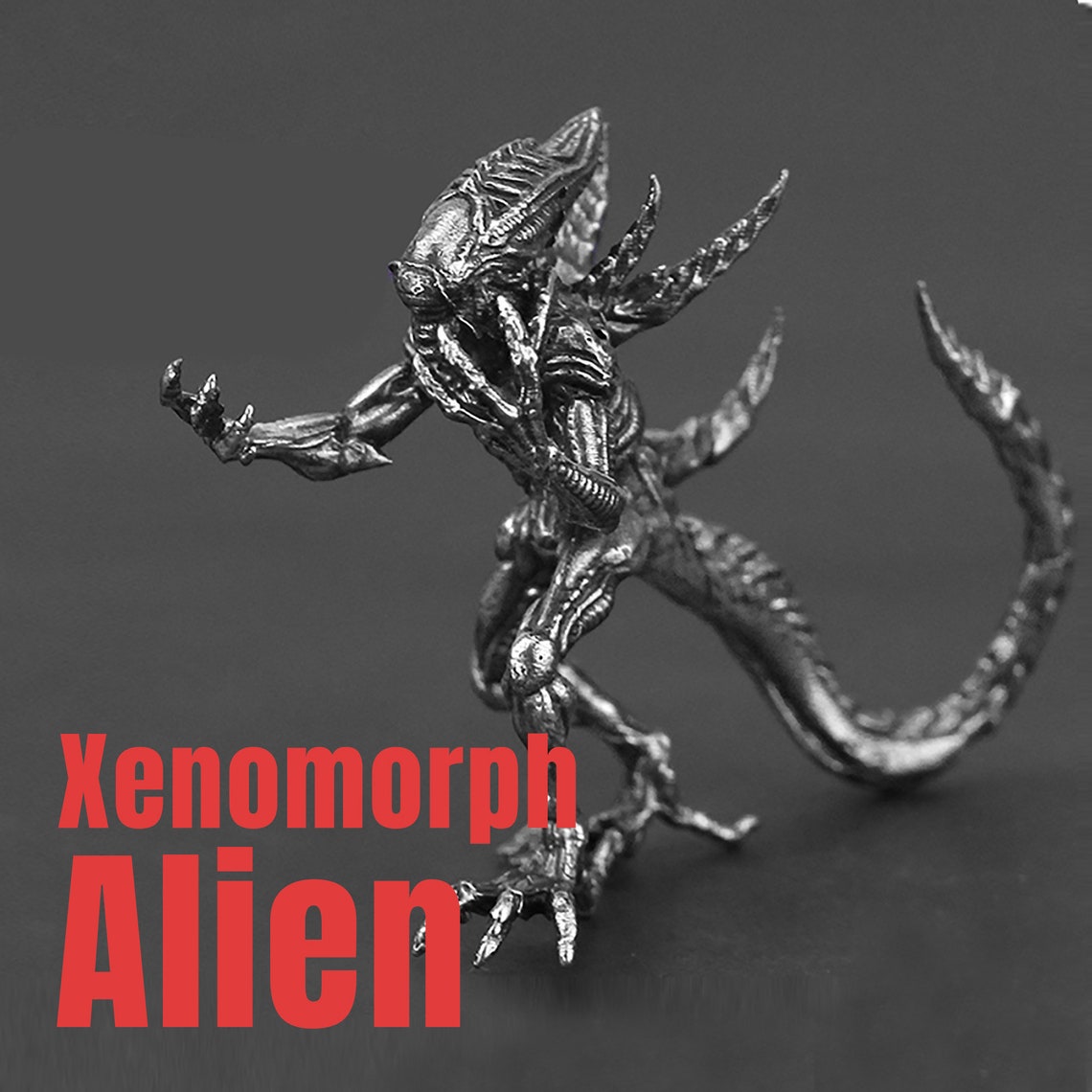 Alien Xenomorph Necronomicon Metal Sculpture Miniature - Etsy