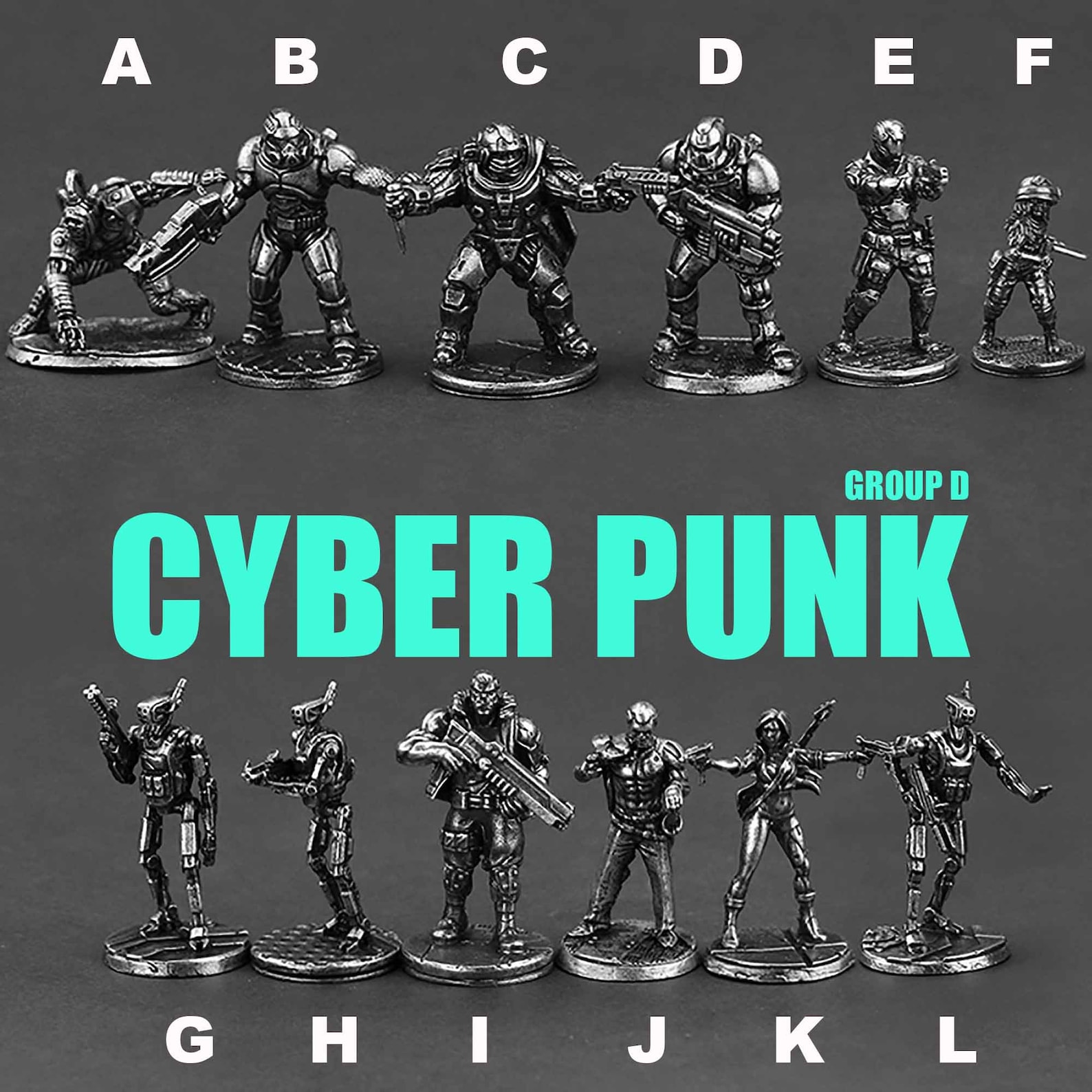 Cyberpunk Figurines | Game Character Model | Board Game Pieces | Metal ...