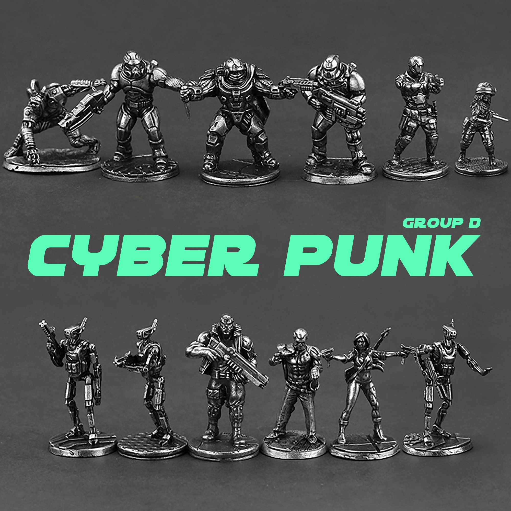 CyberPunk Figurines Game Character Model Board Game Pieces | Etsy