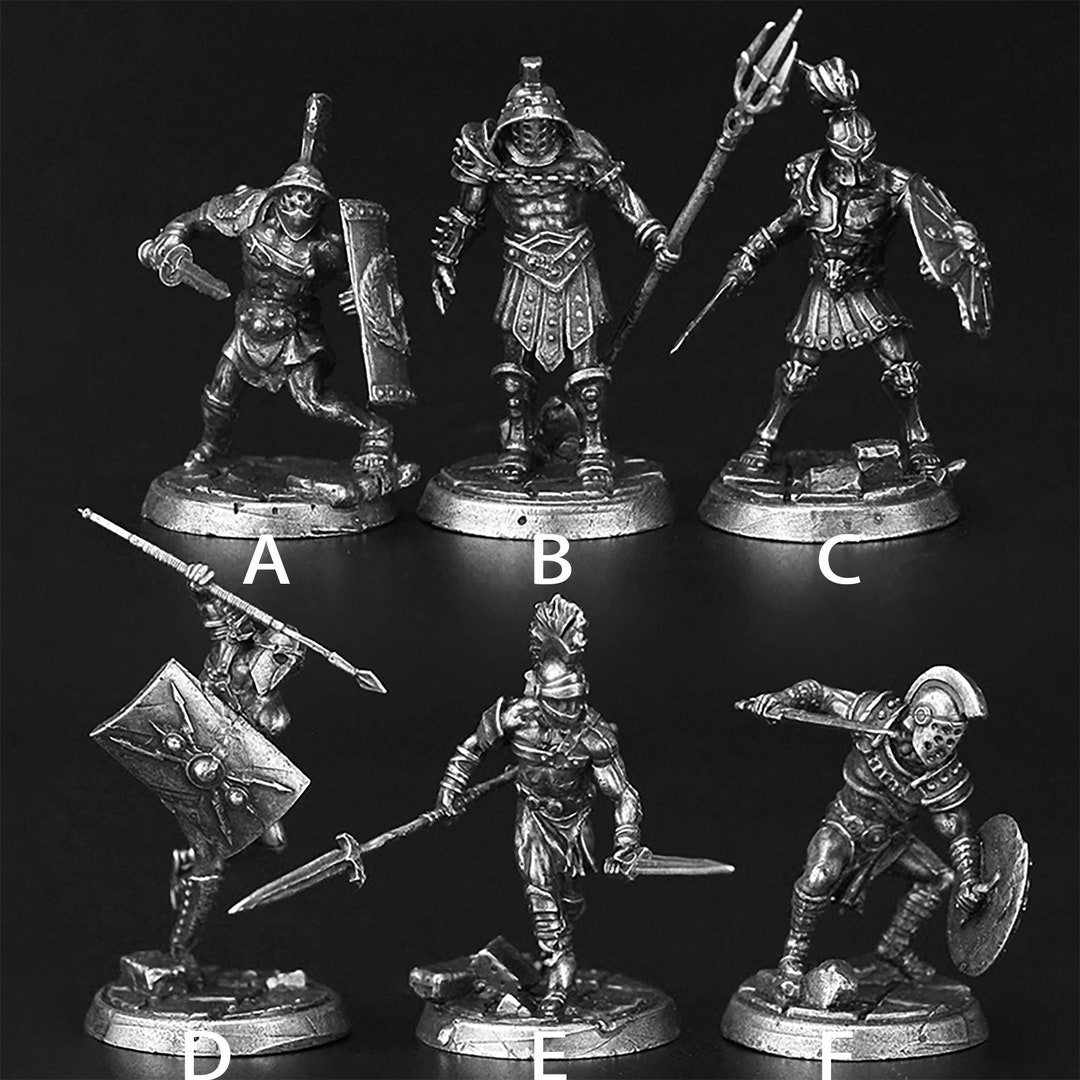 Gladiator, Roman Empire Gladiator, Board Game Pieces, Metal Sculpture ...