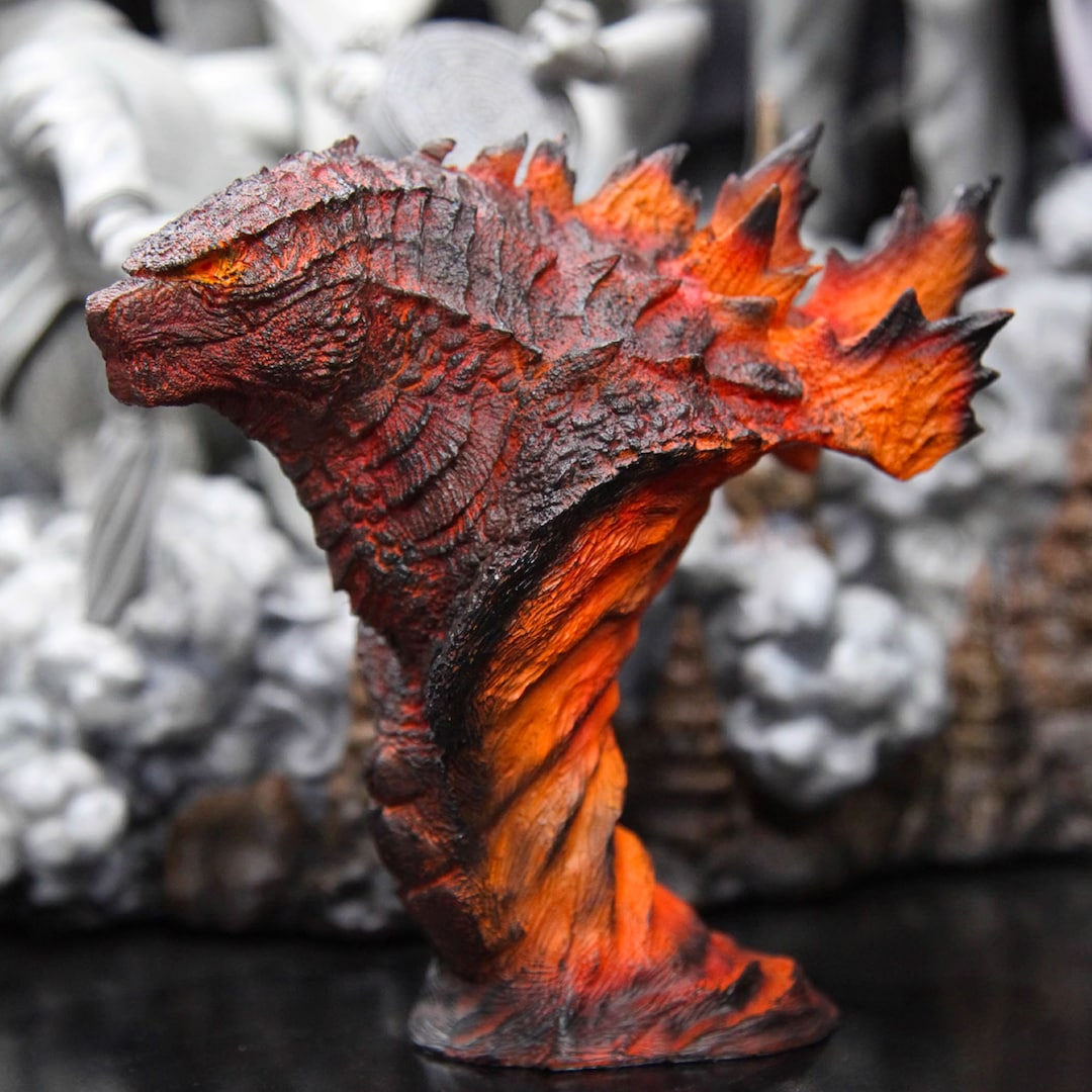 Godzilla Bust Resin Models King of Monsters - Etsy