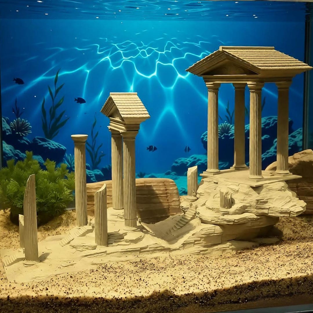 DIY Roman Ruins Resin Model Kit - Weathered Sculpture, Aquarium ...