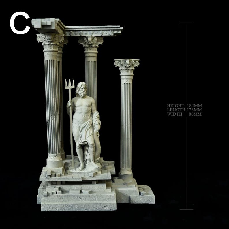 Roman Architecture Resin Sculpture – Versatile Tabletop Centerpiece for ...