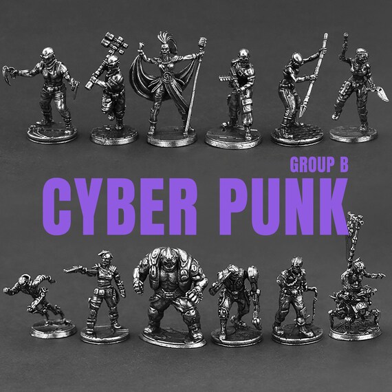 Cyberpunk Figurines Game Character Model Board Game Pieces | Etsy