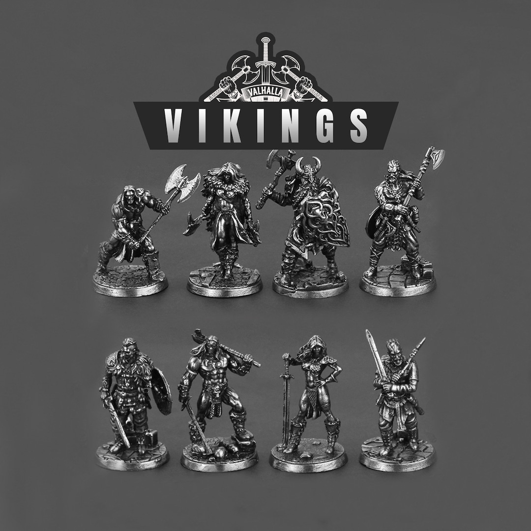 Viking Figure | Pirate | Halvar | Board Game Pieces | Miniature ...