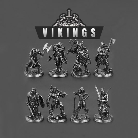 Viking Figure Pirate Halvar Board Game Pieces Miniature - Etsy