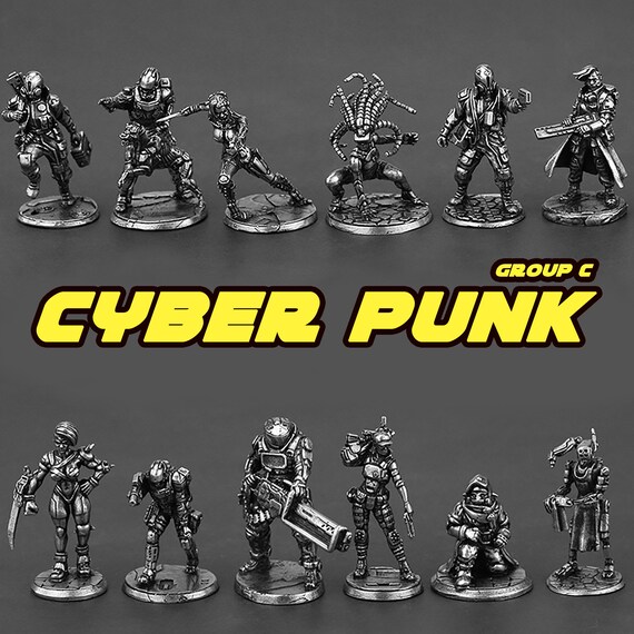 Cyberpunk Figurines Game Character Model Board Game Pieces - Etsy UK