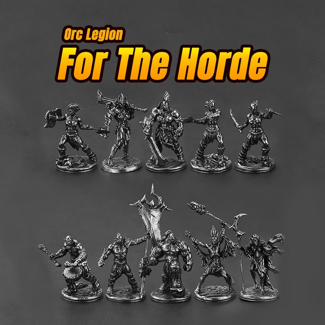 Orc Legion Lord of the Ring Miniature Figurine Board Game Pieces 10pcs ...