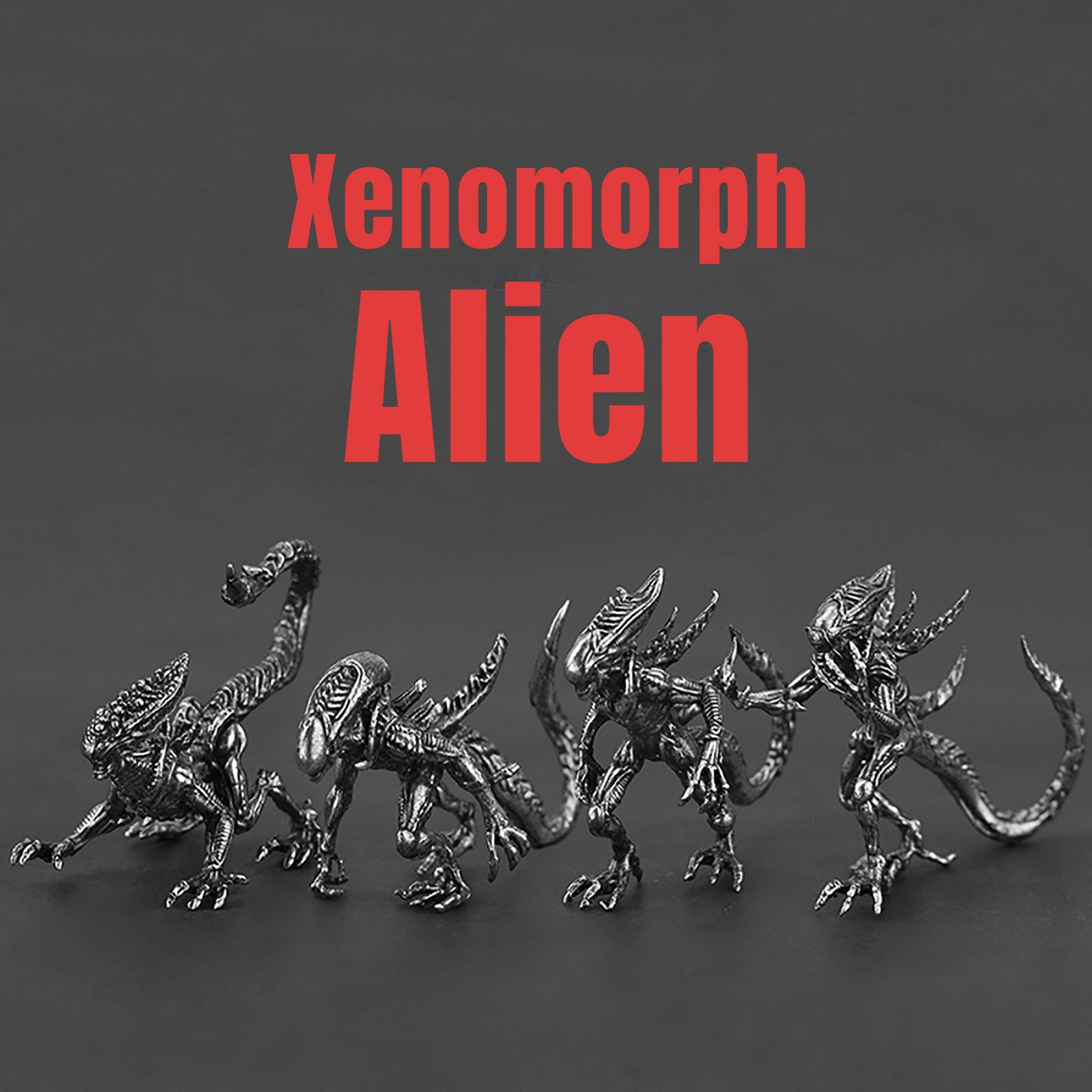 Alien Xenomorph Necronomicon Metal Sculpture Miniature - Etsy