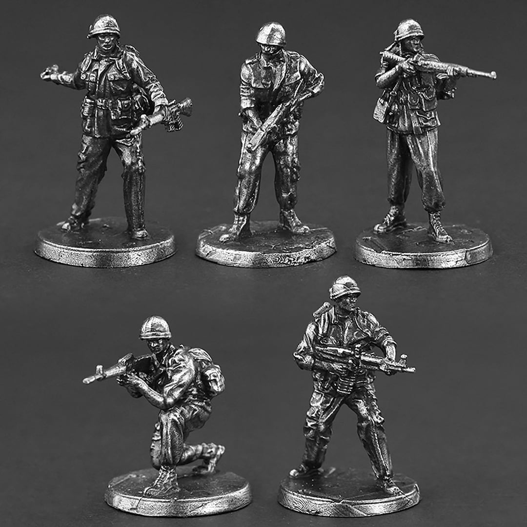 Wargames Miniatures , Vietnam War, U.S. Army Soldiers, Miniature ...