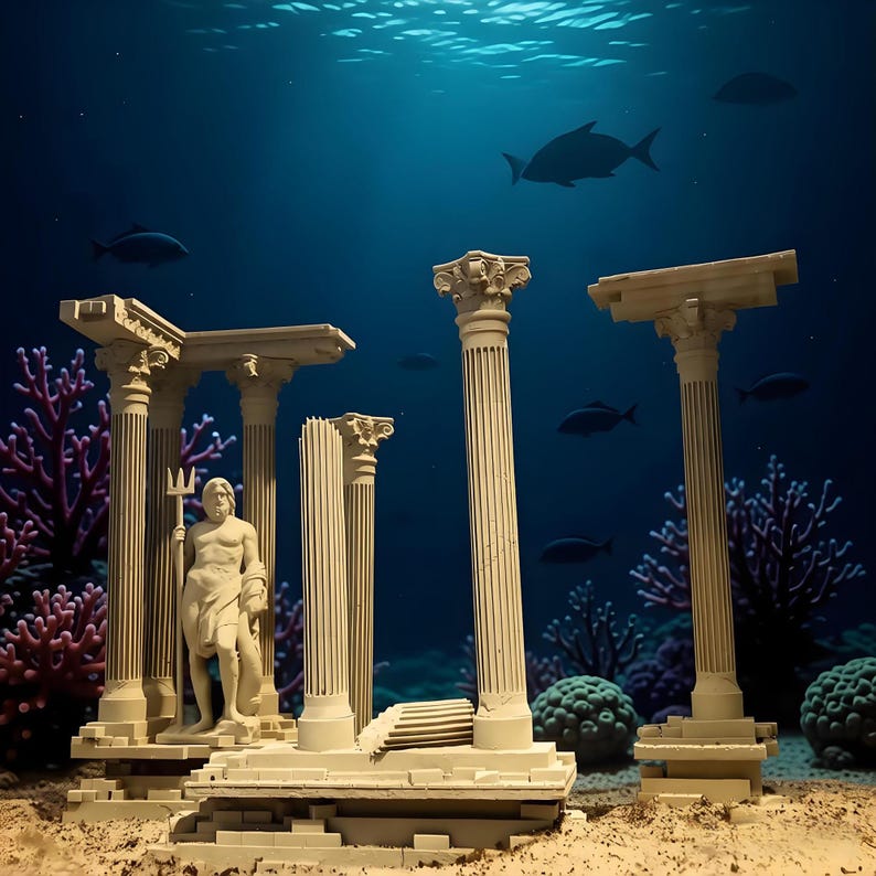 Roman Architecture Resin Sculpture – Versatile Tabletop Centerpiece for ...