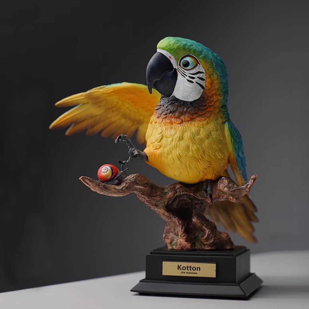 Resin Parrot | Statue for Home Decor - Etsy