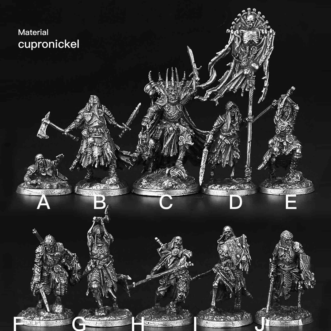 Undead Legions | Game Character Model | Board Game Pieces | Metal ...