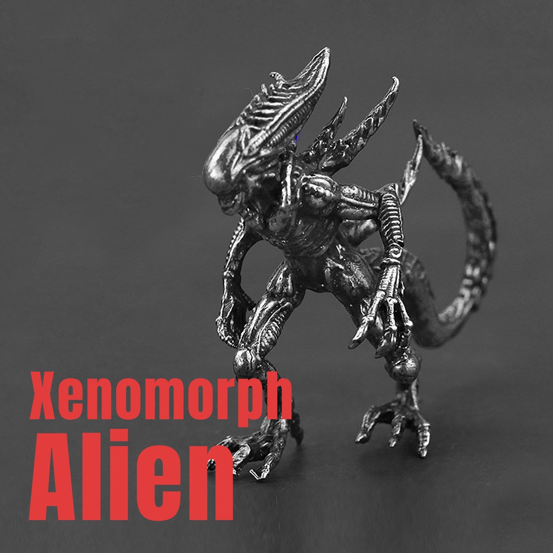 Alien Xenomorph Necronomicon Metal Sculpture Miniature - Etsy