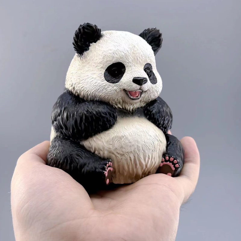 Miniature Panda Figurines - Etsy