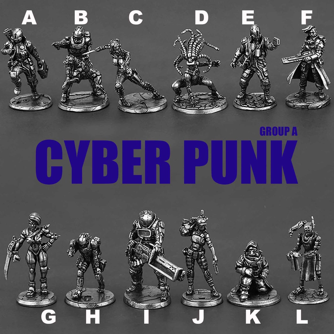 Cyberpunk Figurines Game Character Model Board Game Pieces - Etsy