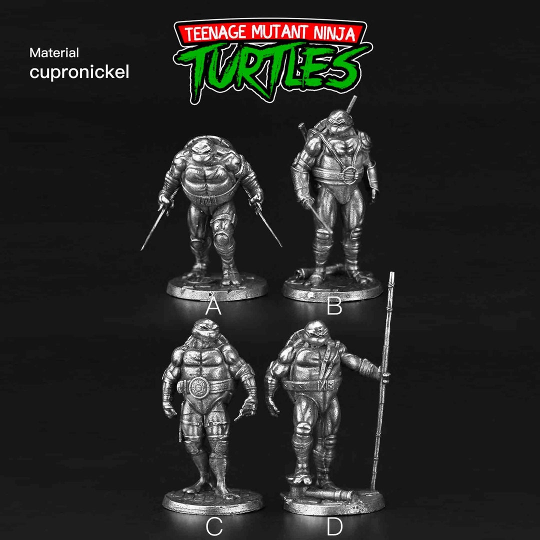 Ninja Turtles | Boardgame Pieces | Miniature Figurine | Metal Sculpture ...