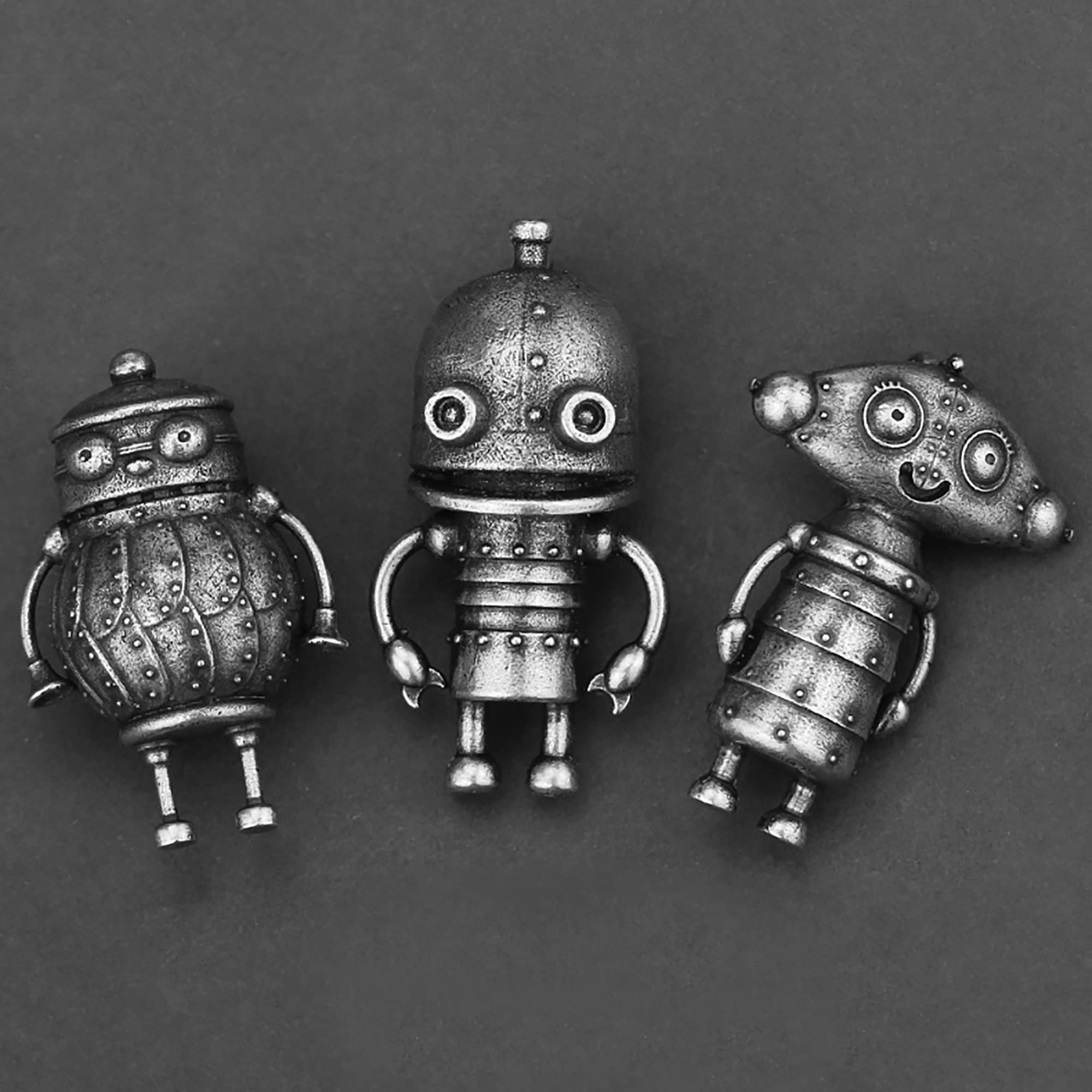 Keychains for Fans of Machinarium Game Figure Metal Robot | Etsy